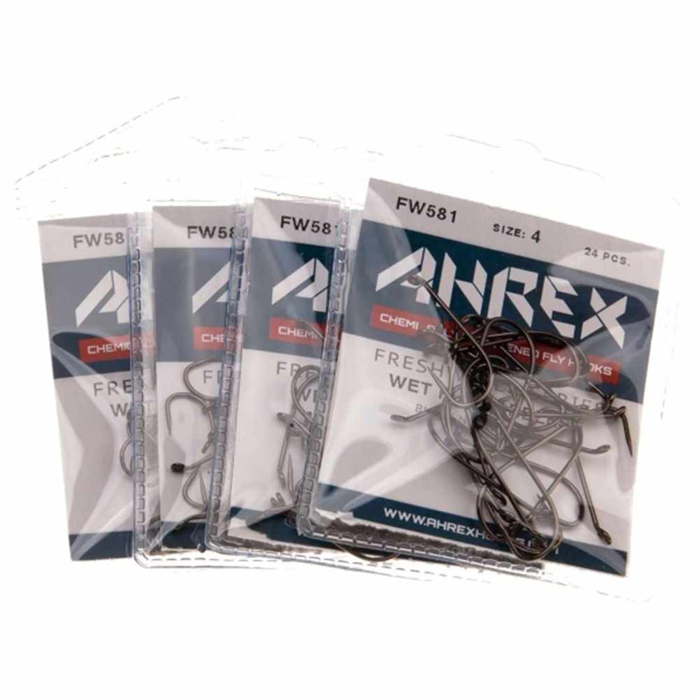 Ahrex Fw581 Wet Fly Hook Barbless #10 for Fly Tying